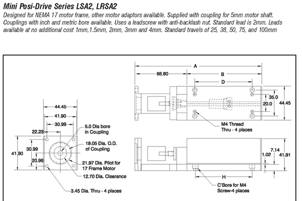 Lead Screw Actuators and Lead Screw Stages Products