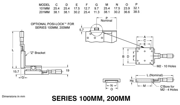 Micrometer Positioning Stages Products